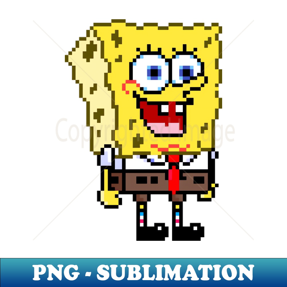 Spongebob Pixel - Modern Sublimation PNG File - Bring Your D | Inspire ...