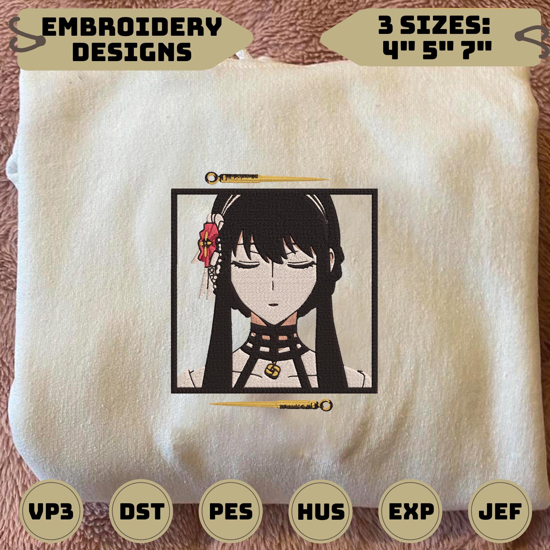 Anime Inspired Embroidery Designs, Machine Embroidery Design - Inspire ...