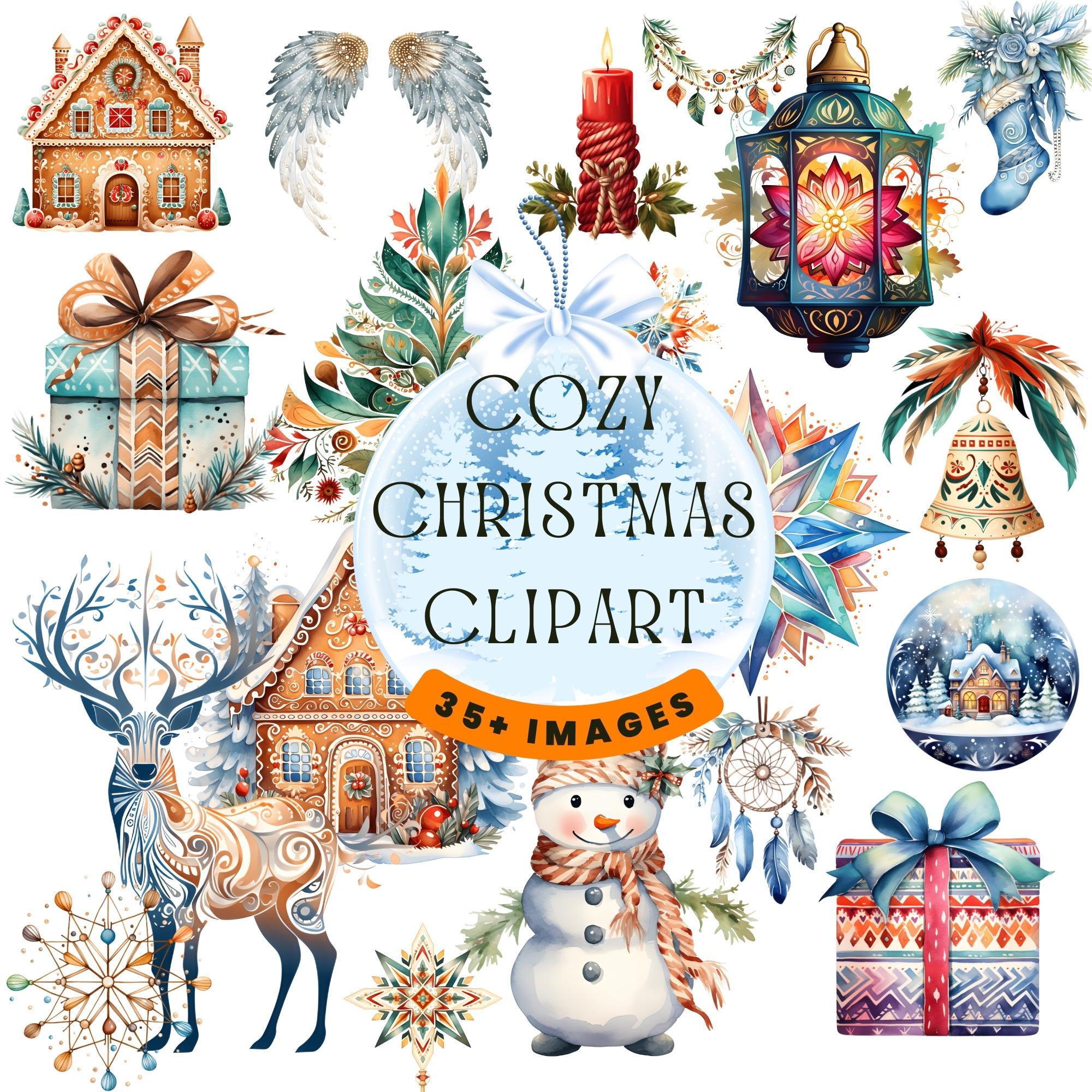 Cozy Christmas Clipart PNG | Christmas Tree | Holiday PNG | | Inspire ...