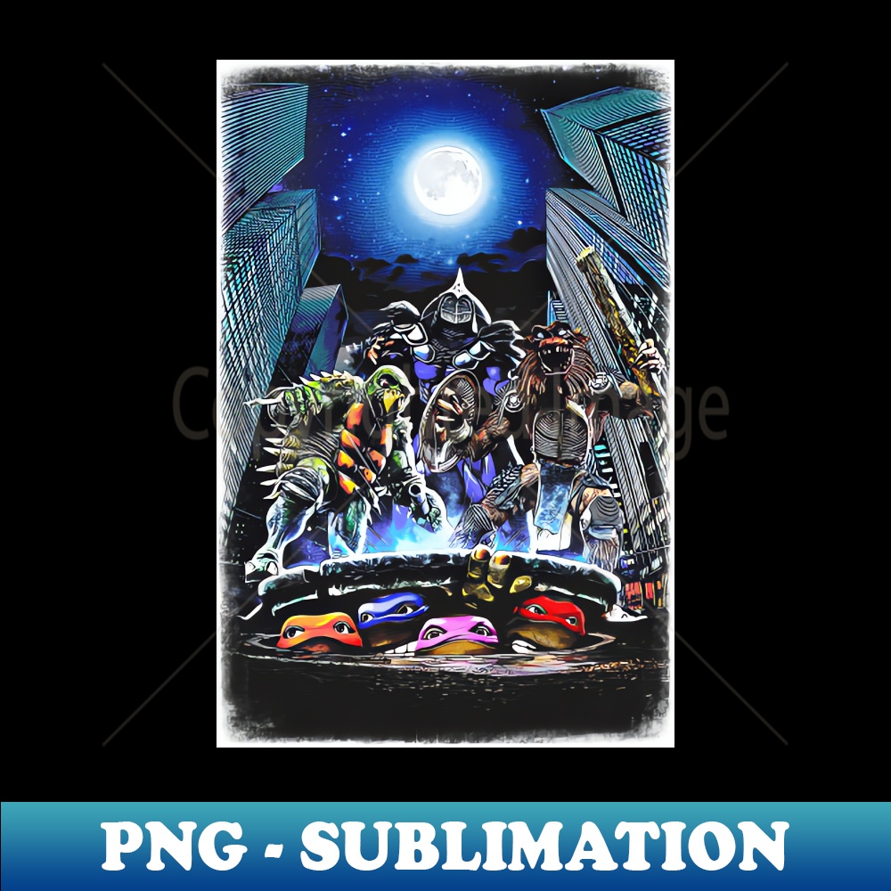 Ninja Turtles Villains - Retro PNG Sublimation Digital Downl | Inspire ...