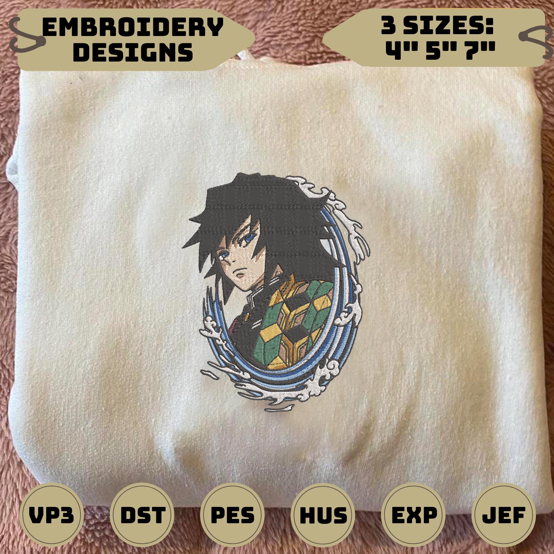Anime Inspired Embroidery Designs, Anime Character Embroider | Inspire ...