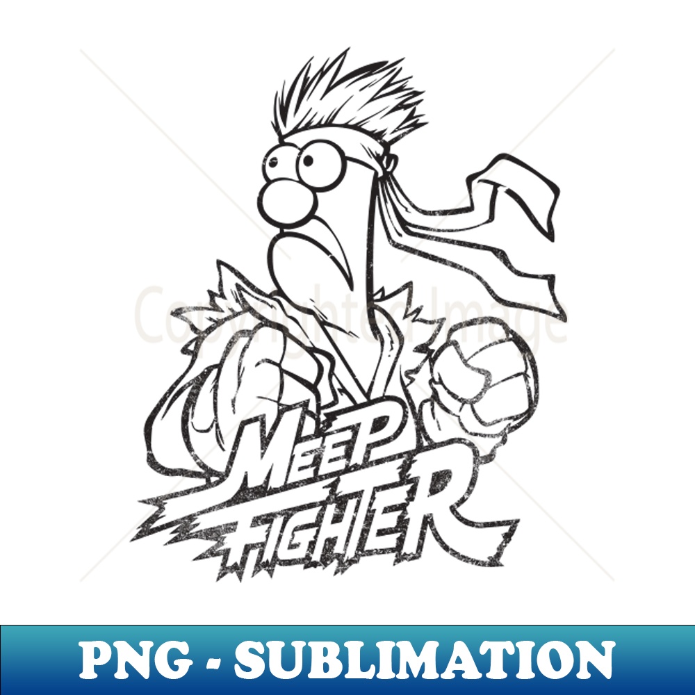 Beaker Meep muppets Retro Black - Digital Sublimation Downlo | Inspire ...