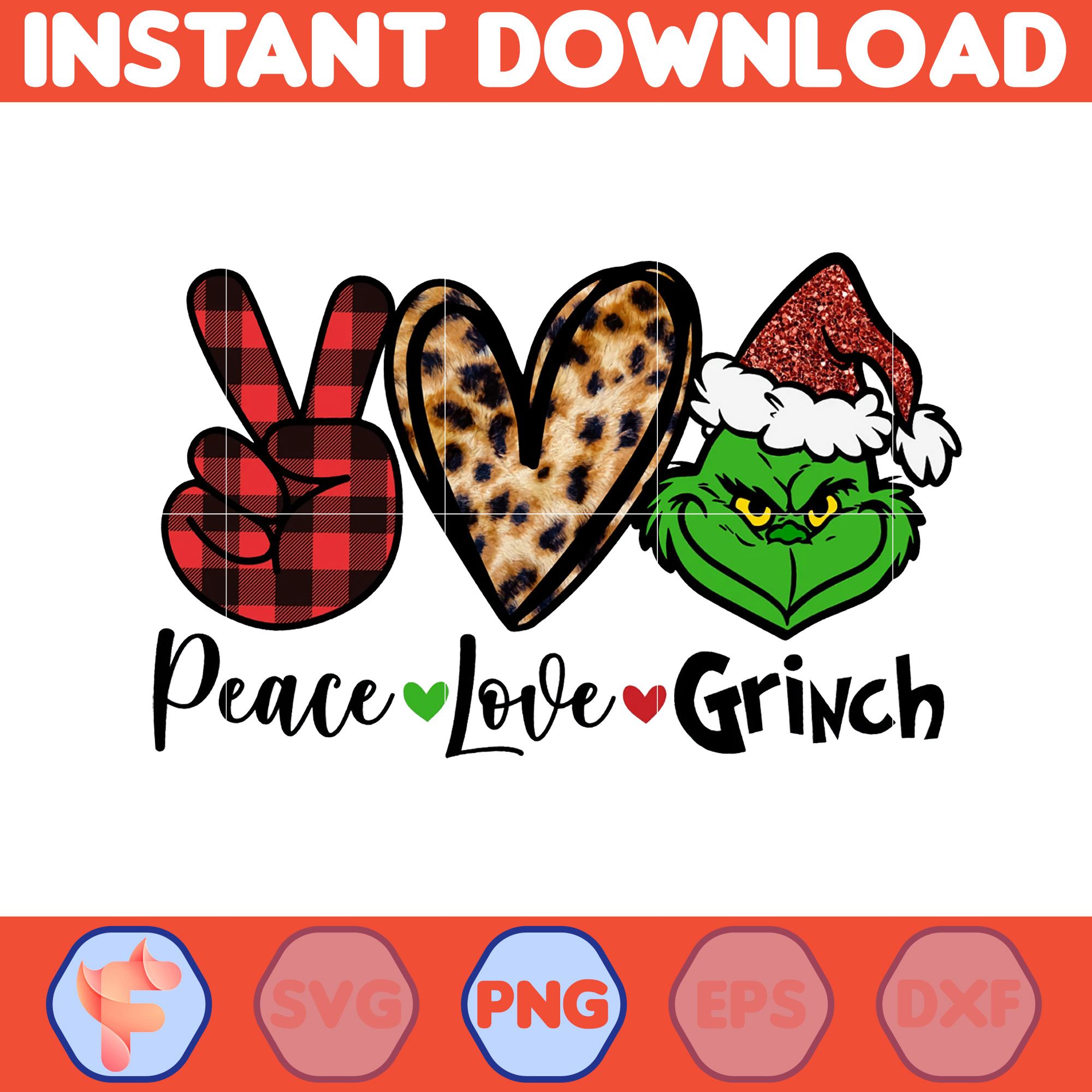 The Grinch Png, Peace Love Grinch Png, Merry Grnichmas Png, | Inspire ...