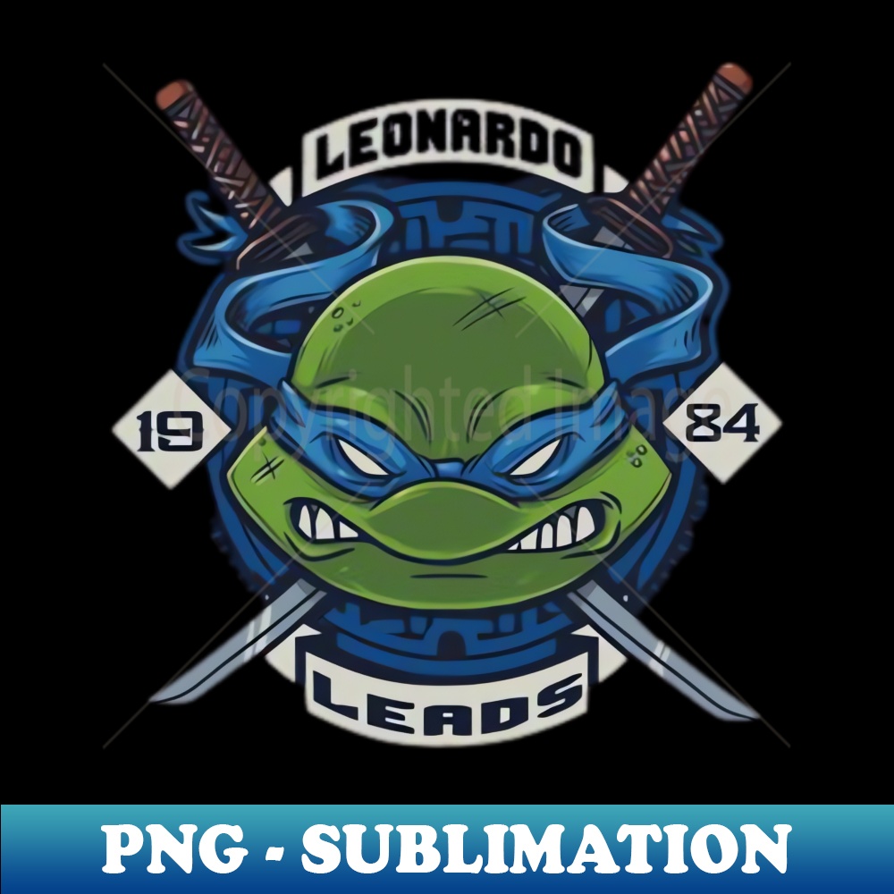 Leonardo 1984 Leads Ninja Turtles - Vintage Sublimation PNG | Inspire ...