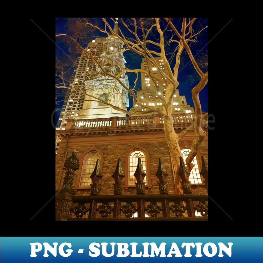 St Pauls Chapel Manhattan New York City - Exclusive PNG Subl | Inspire ...