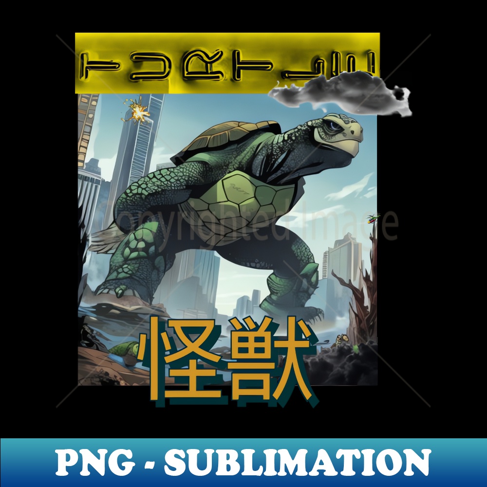 Kaiju Turtle vs the world - High-Resolution PNG Sublimation | Inspire ...