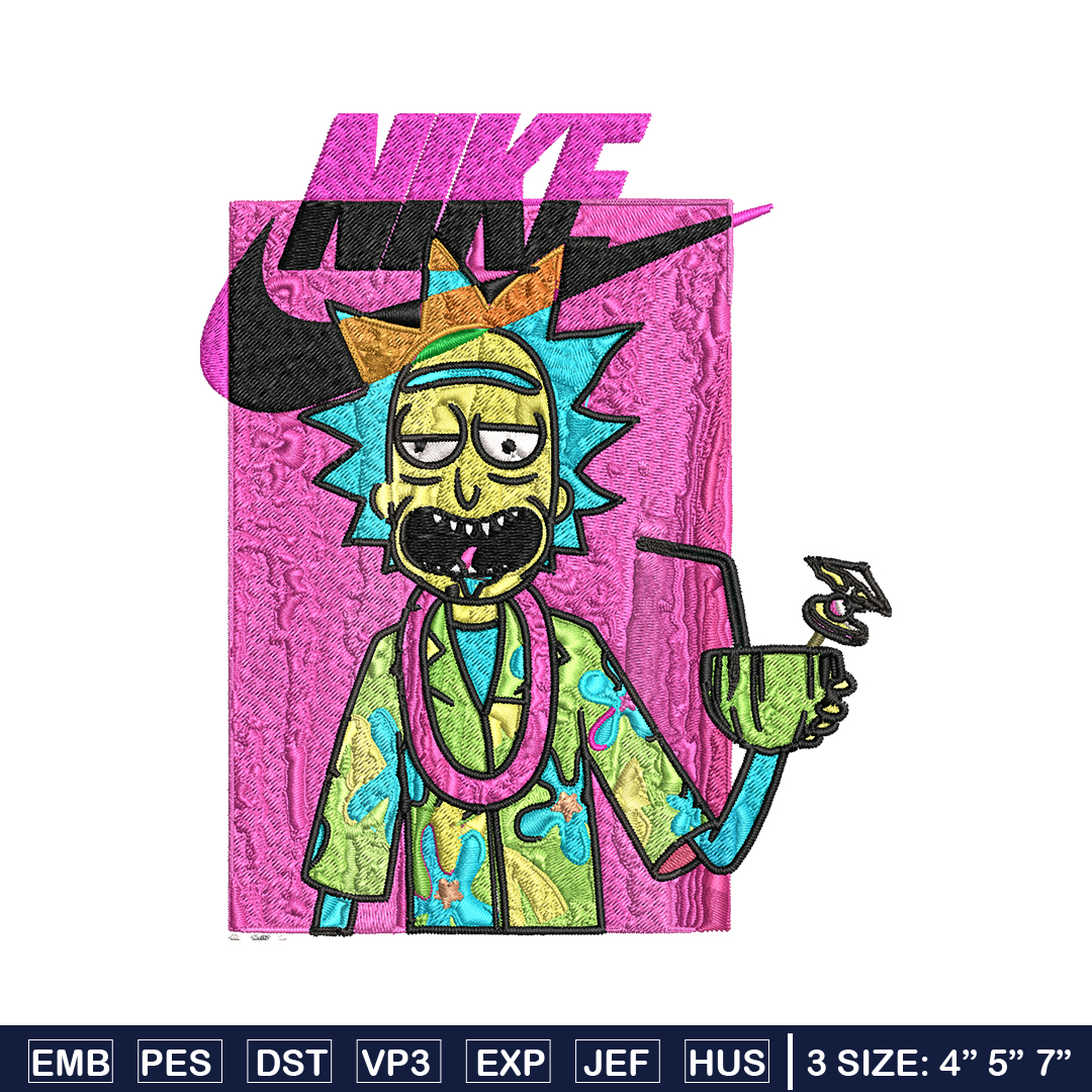 Rick and Morty x Just Rick It Embroidery design, Cartoon Emb | Inspire ...