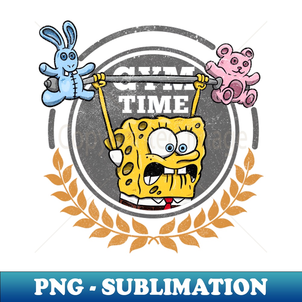 Gym Time Spongebob - Elegant Sublimation PNG Download - Stun | Inspire ...