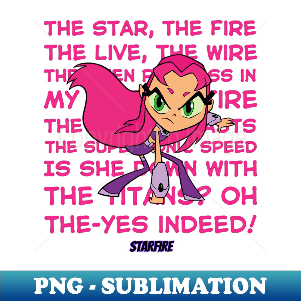 Teen Titans Go To The Movies - Starfire - Instant Sublimatio | Inspire ...