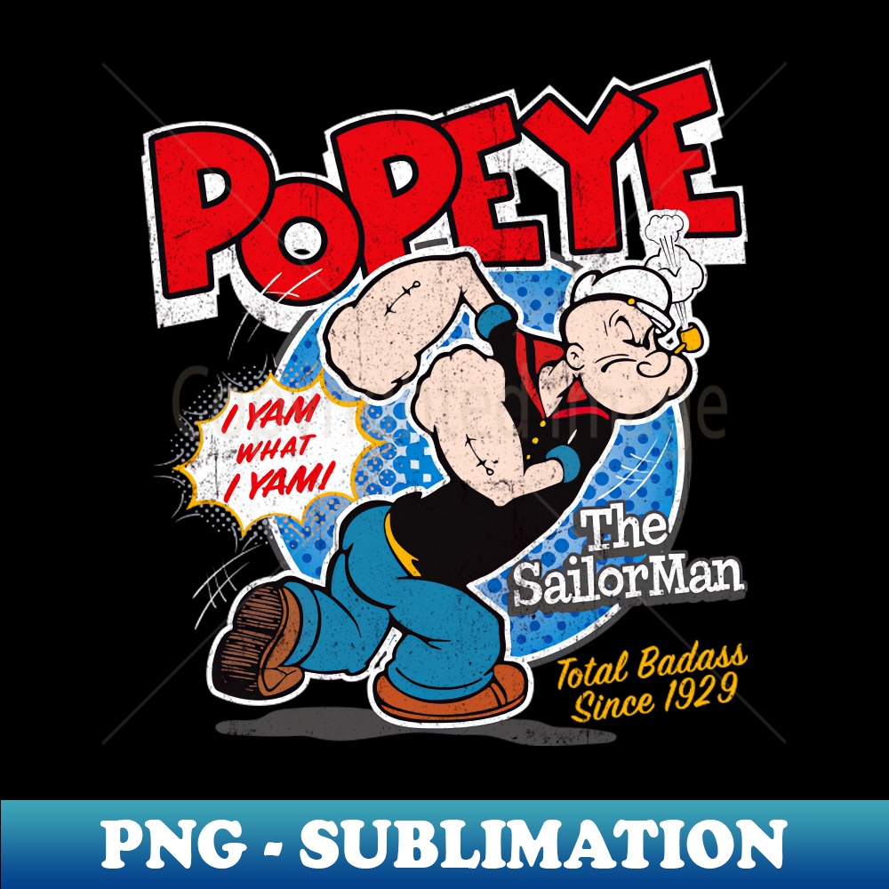 Popeye The Sailor Since 1929 - Retro PNG Sublimation Digital - Inspire ...