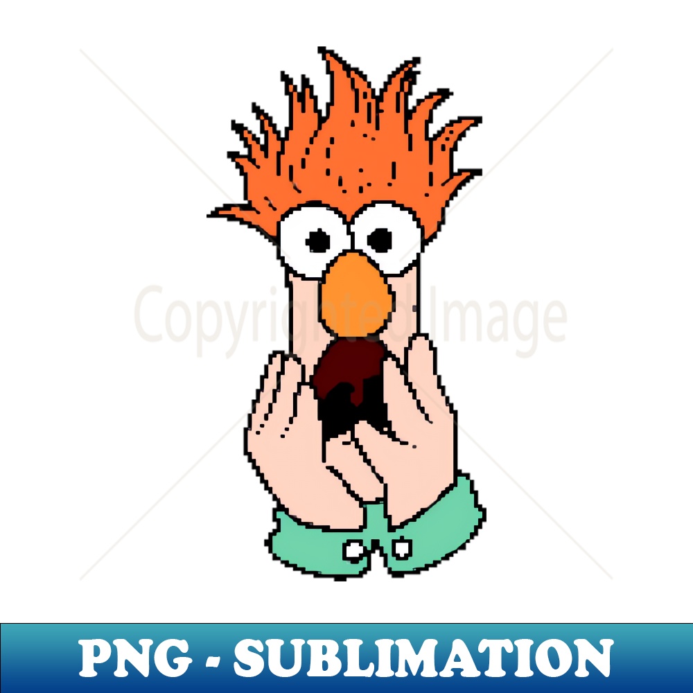 Beaker Muppets - Pixel art - Signature Sublimation PNG File | Inspire ...