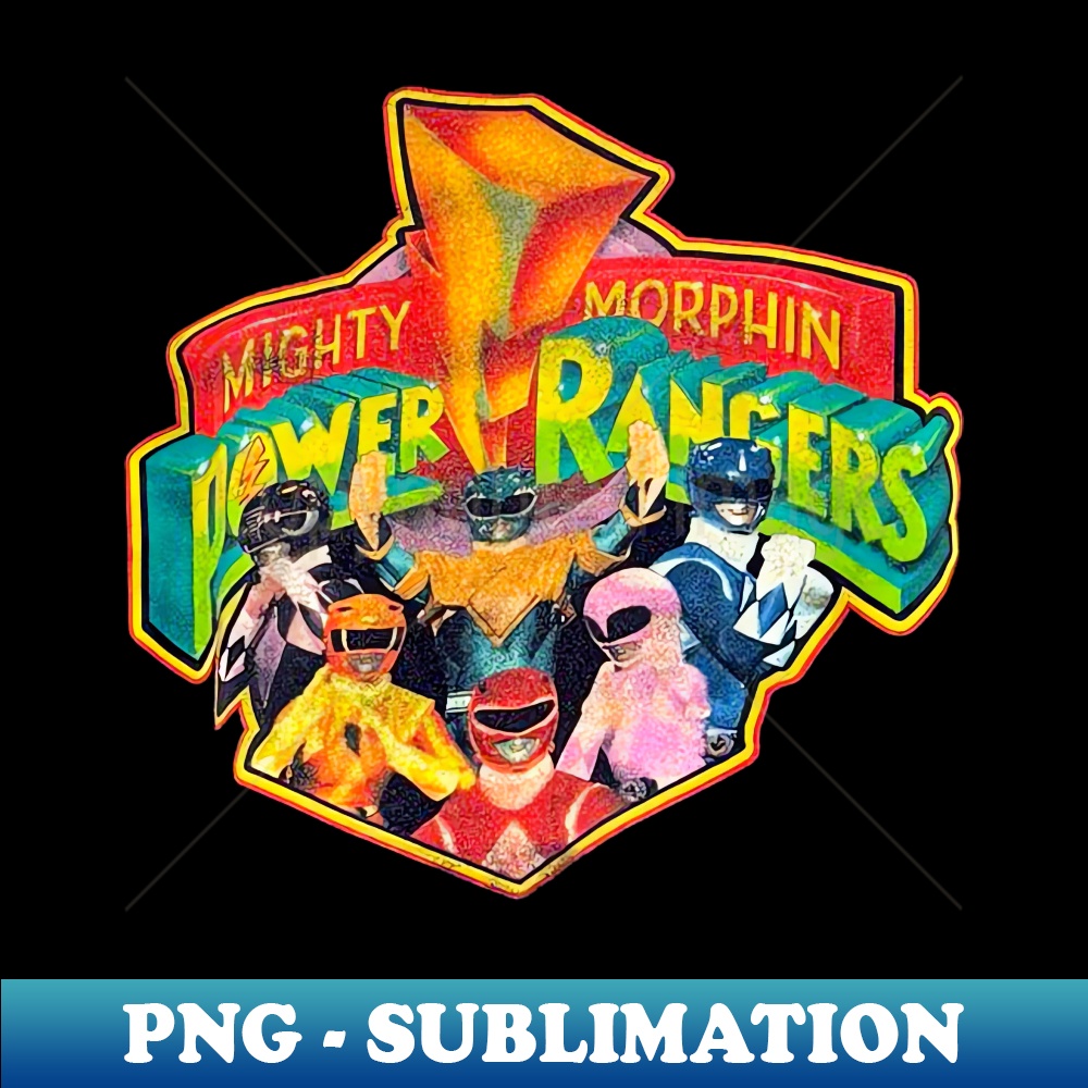 Mighty Morphin Power Rangers - Digital Sublimation Download | Inspire ...