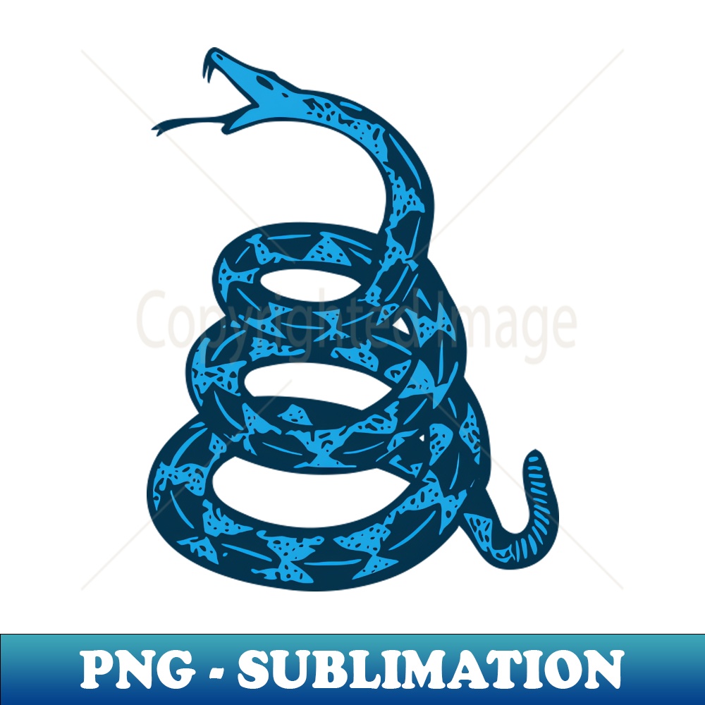 Grassless Blue Gadsden Snake - Creative Sublimation PNG Down | Inspire ...