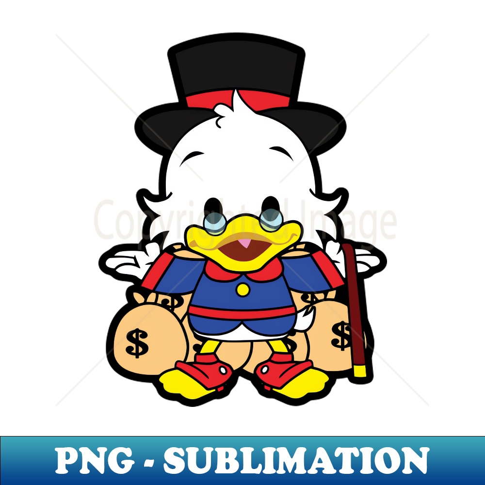 Scrooge McDuck Chibi - PNG Transparent Sublimation File - Un | Inspire ...