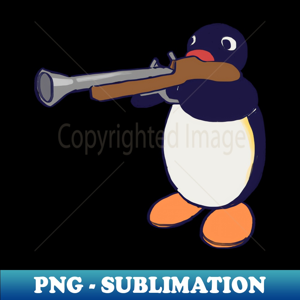 penguin with gun meme pingu noot - Sublimation-Ready PNG Fi - Inspire ...