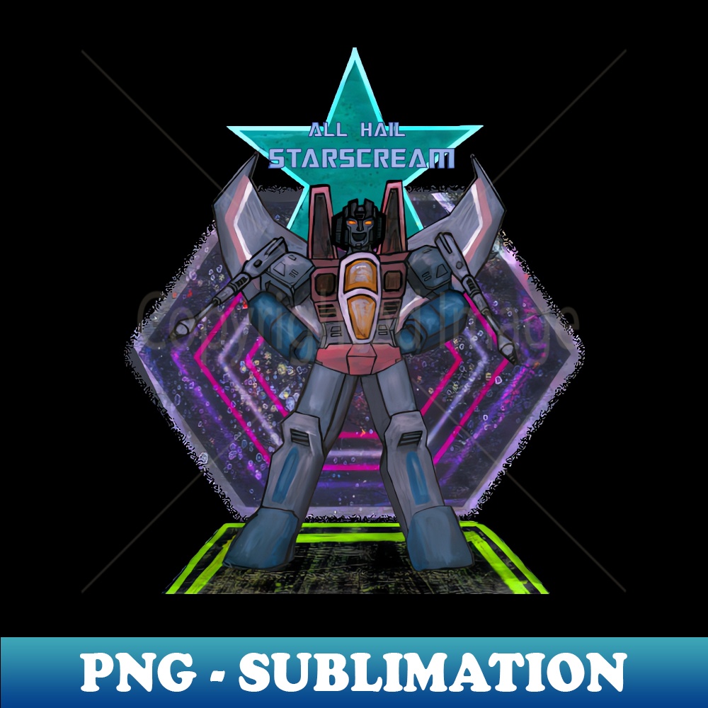All Hail Starscream - PNG Transparent Digital Download File | Inspire ...