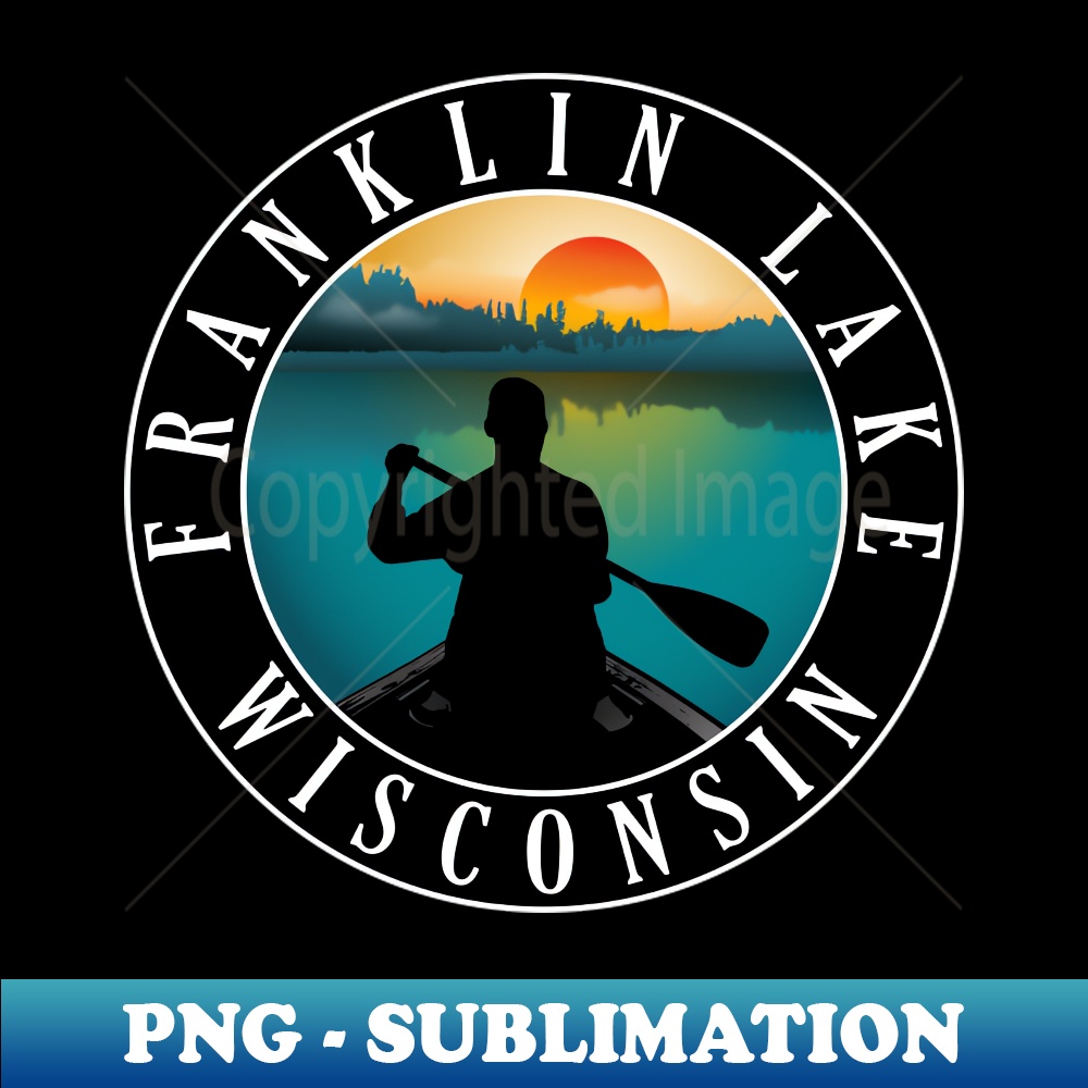 Franklin Lake Wisconsin Canoeing - Vintage Sublimation PNG D | Inspire ...