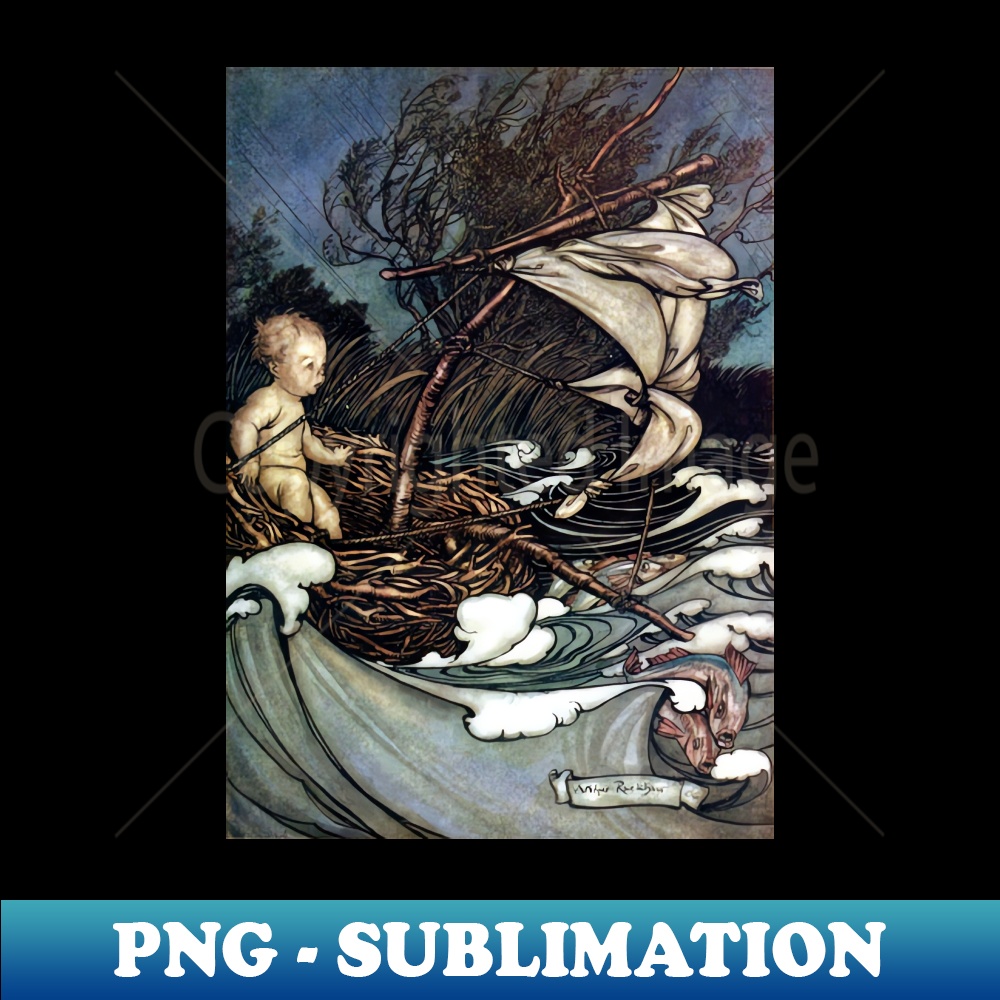 Peter Pan at Kensington Gardens frontispiece - Arthur Rackha | Inspire Uplift