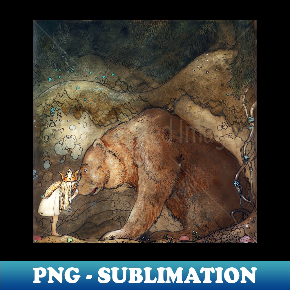 Poor Little Bear - John Bauer - PNG Transparent Sublimation | Inspire ...