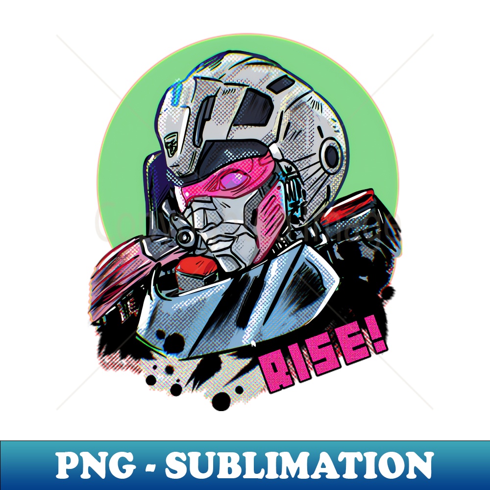 Fembot rise - Sublimation-Ready PNG File - Boost Your Succes | Inspire Uplift