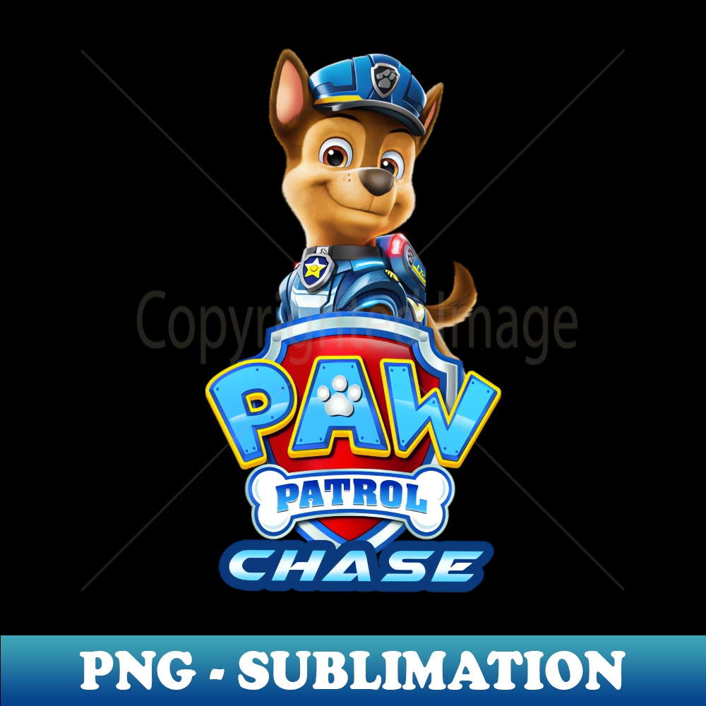 Chase from paw patrol - Exclusive PNG Sublimation Download - | Inspire ...