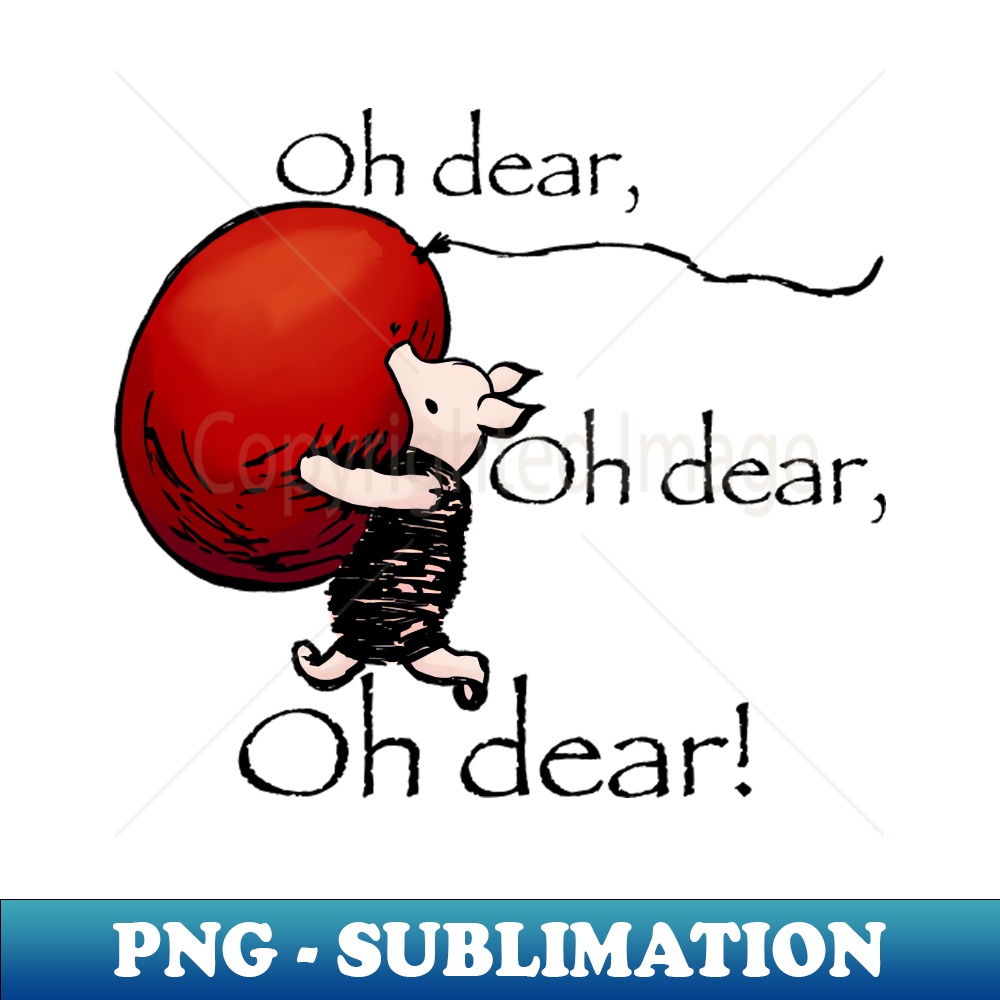 Oh dear Piglet - PNG Transparent Digital Download File for S | Inspire ...