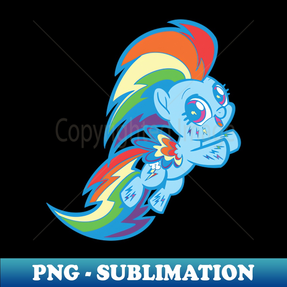 Rainbow Power Rainbow Dash - Decorative Sublimation PNG File - Inspire ...