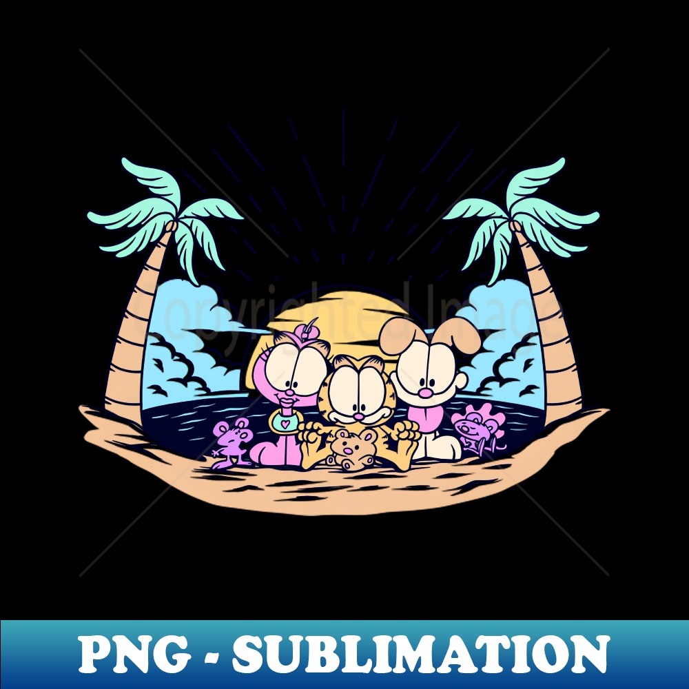 Garfield and Friends Picnic - High-Quality PNG Sublimation D | Inspire ...