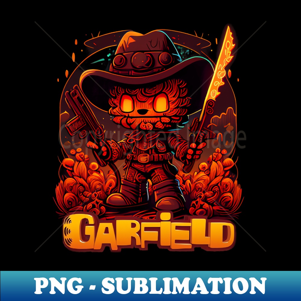Garfield Cowboy - PNG Sublimation Digital Download - Transfo - Inspire ...