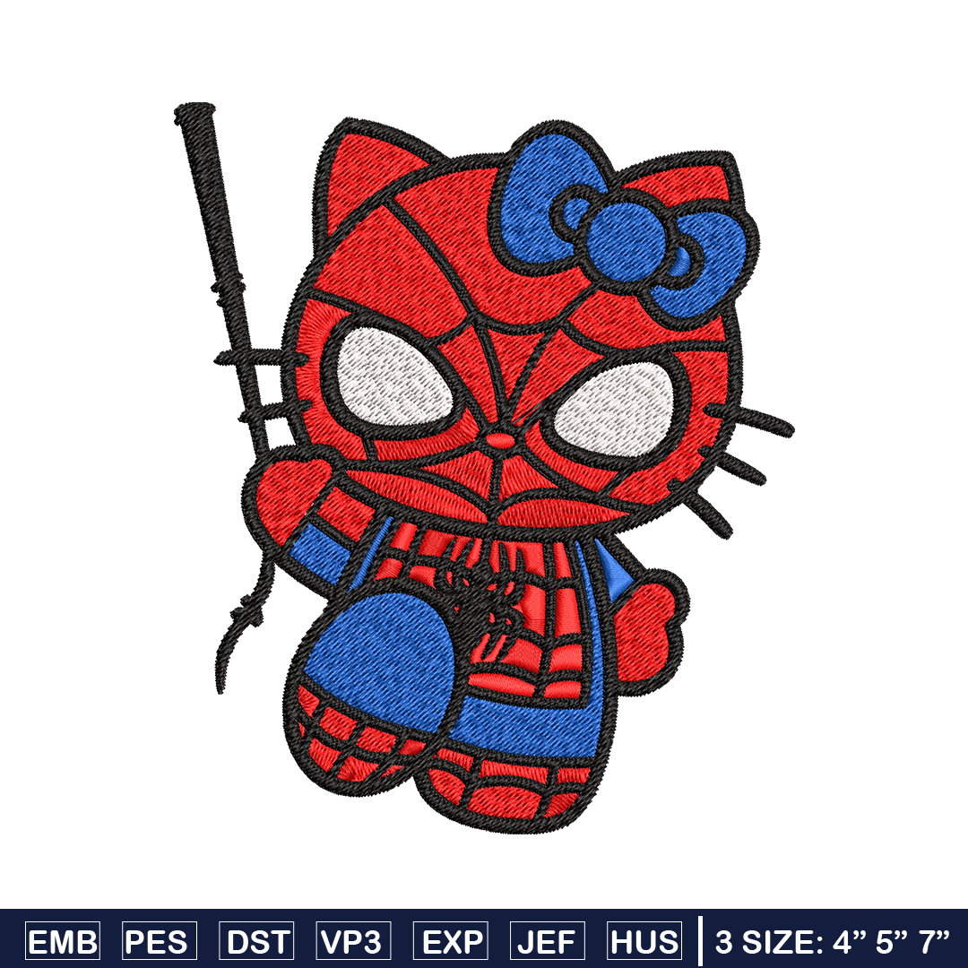 Spiderman Hellokitty Embroidery design, Hellokitty Embroider - Inspire ...