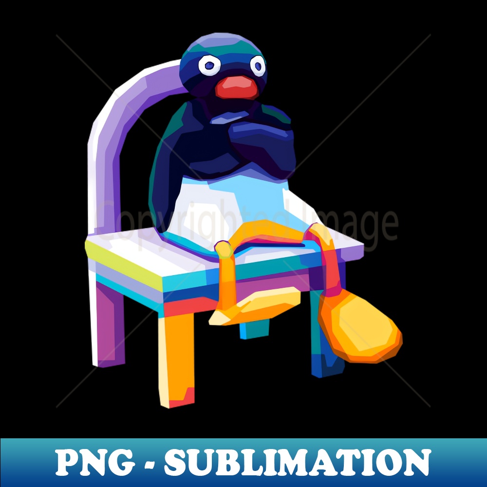 Angry Pingu meme Wpap Pop Art - Unique Sublimation PNG Downl - Inspire ...