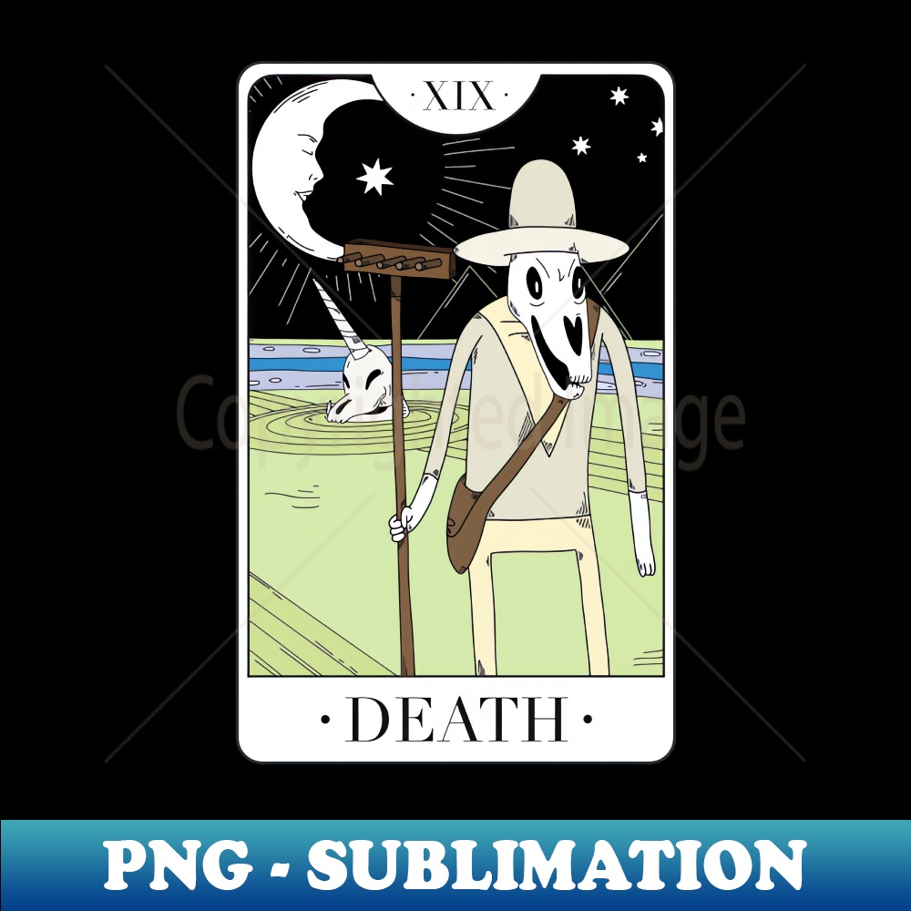 Death - adventure time tarot card - Instant Sublimation Digi | Inspire ...