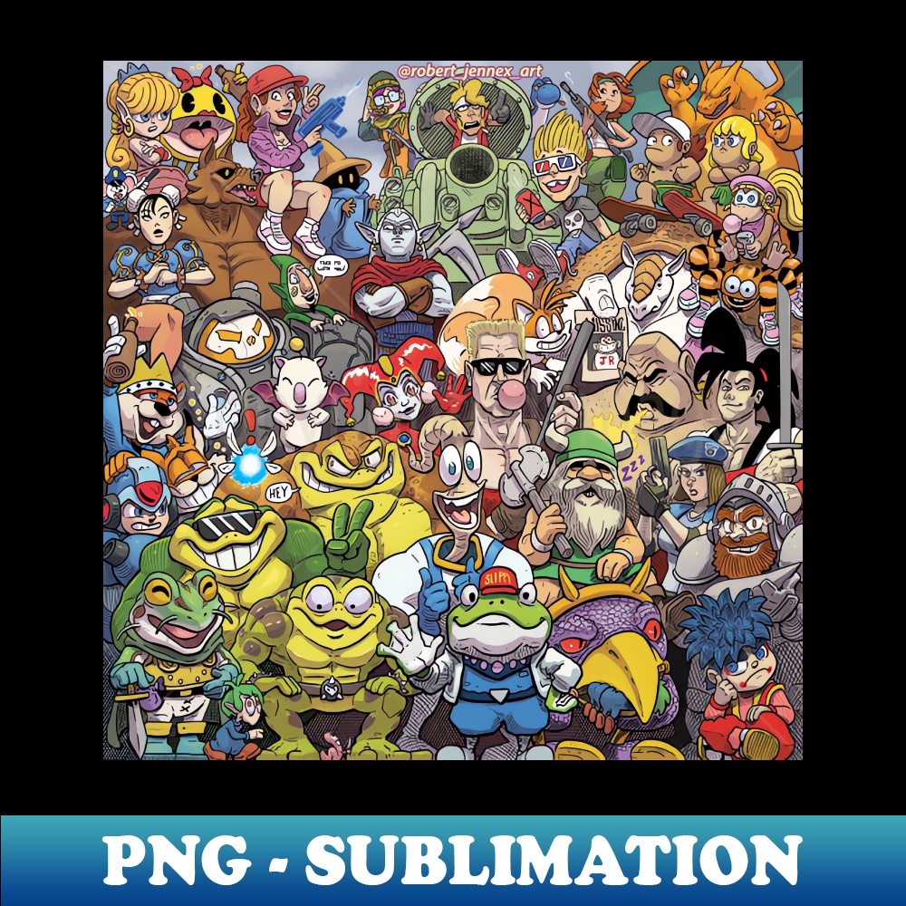 The B-Team Video Game Legends - Premium Sublimation Digital | Inspire ...