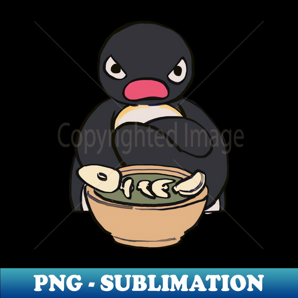 angery sulking pingu sitting with food bowl meme - High-Reso | Inspire ...