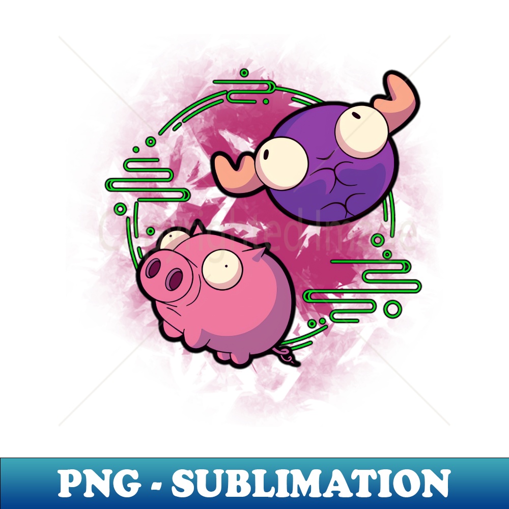 Invader Zim Pig and Mini Moose - Trendy Sublimation Digital | Inspire ...