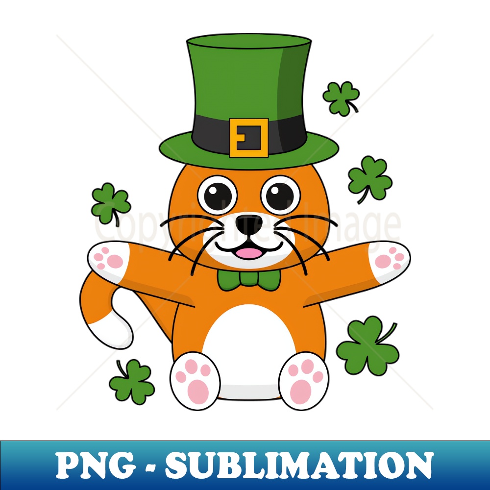 Cute St Patricks Day Cat with Shamrocks Cartoon - Special Ed | Inspire ...