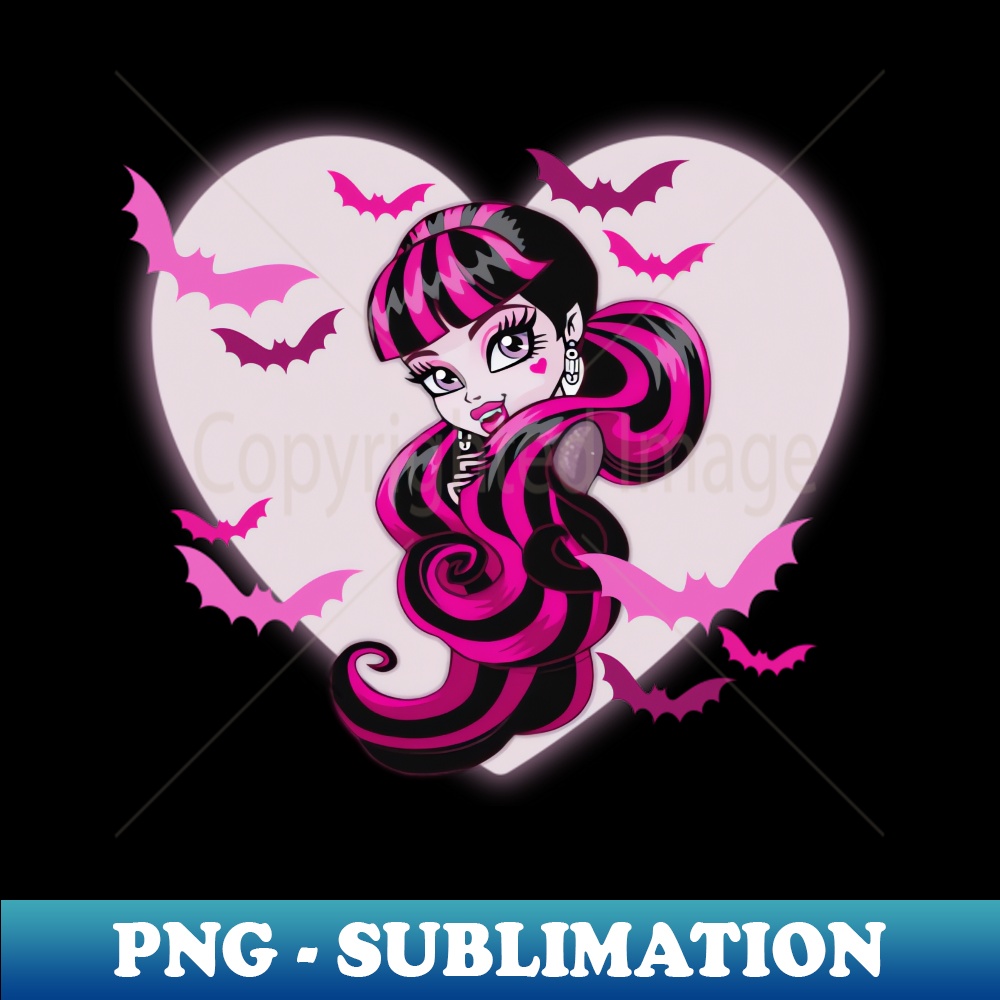 Monster High Draculaura - Modern Sublimation PNG File - Perf | Inspire ...