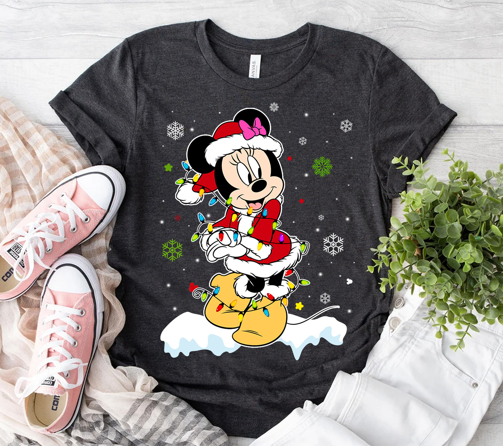 Disney Minnie Mouse Christmas Disney Snow Funny Merry Christ | Inspire ...