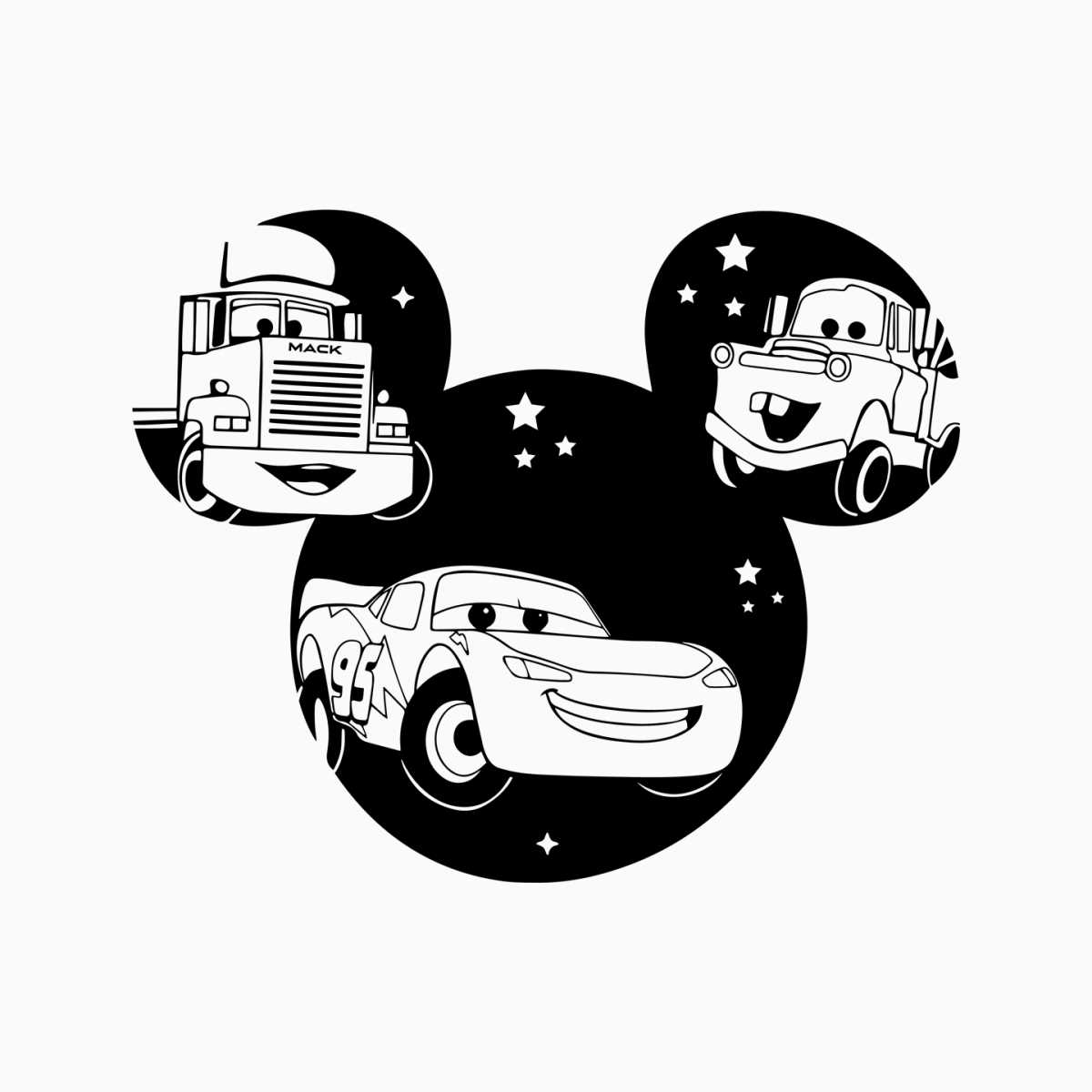 McQueen Cars Vector Svg, Cars SVG, Tow Mater Svg, Mack Svg, | Inspire ...