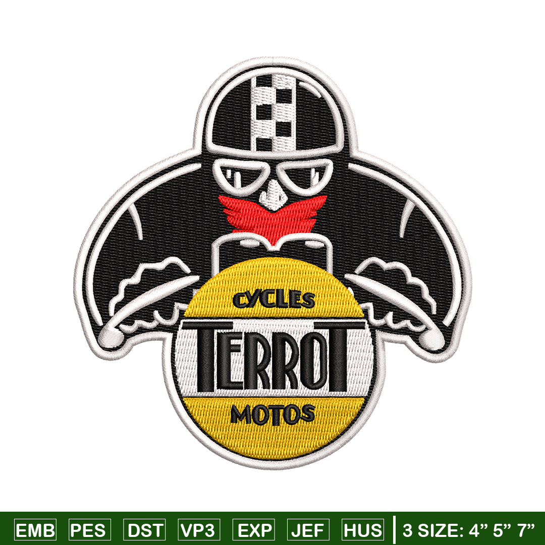 Terrot logo embroidery design, Terrot logo embroidery, logo | Inspire ...