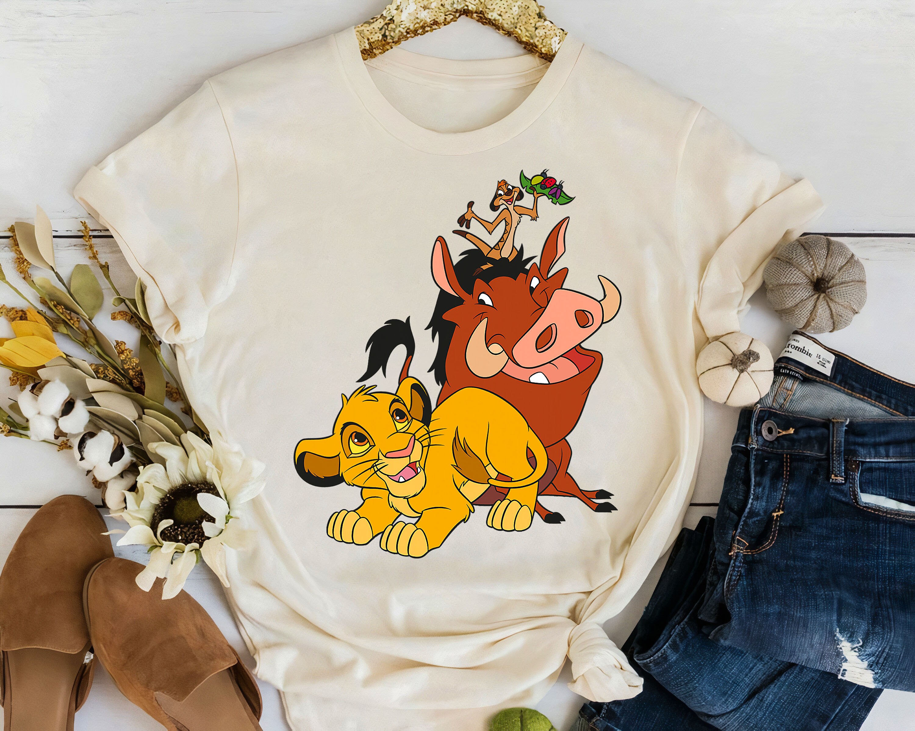 Disney The Lion King Young Simba Timon and Pumbaa TShirt, Di | Inspire ...