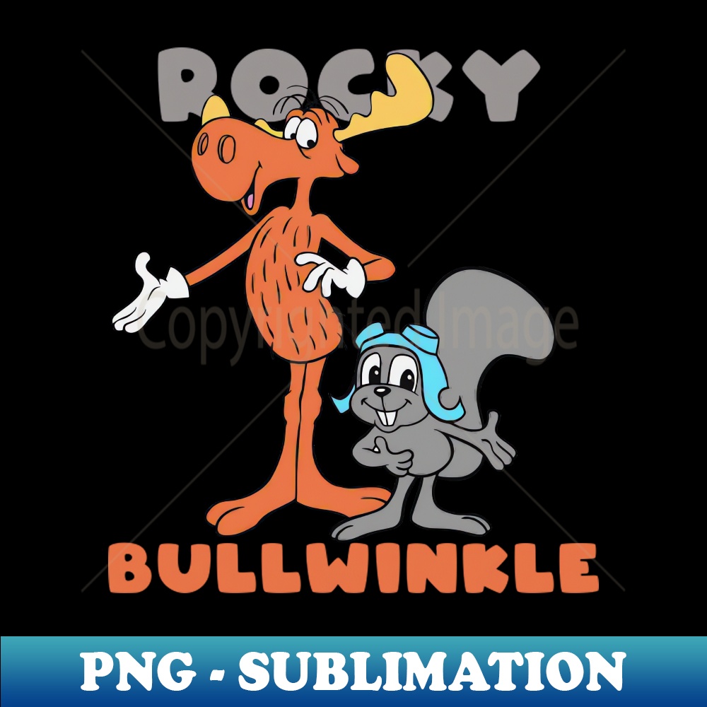 Rocky and Bullwinkle - PNG Transparent Sublimation File - Pe | Inspire ...