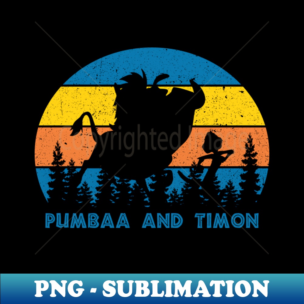 Retro Pumbaa and Timon - Premium Sublimation Digital Downloa | Inspire ...