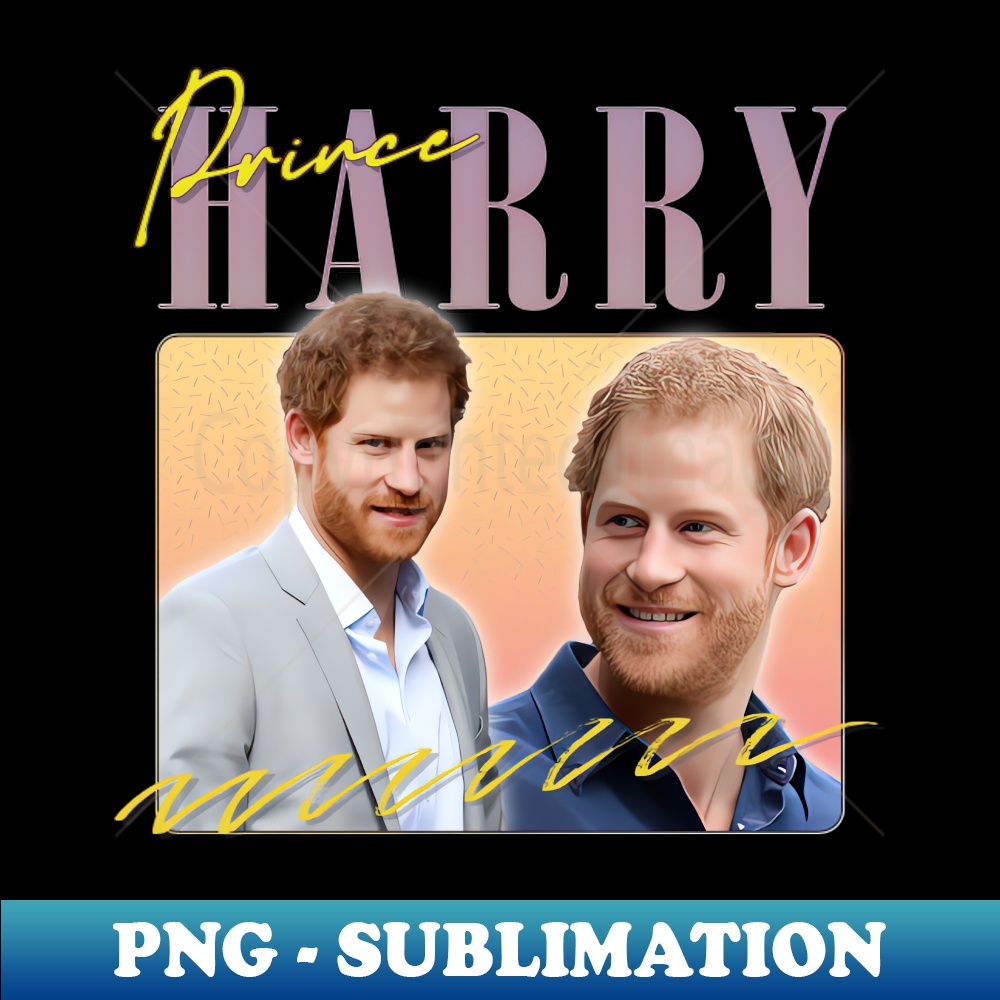 Prince Harry Retro Aesthetic - PNG Transparent Digital Downl | Inspire ...