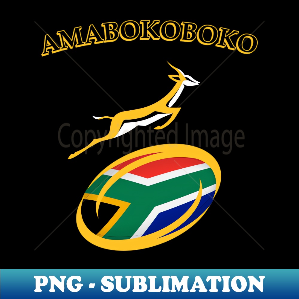 Amabokoboko Springbok Rugby South African Flag - Retro PNG S | Inspire ...