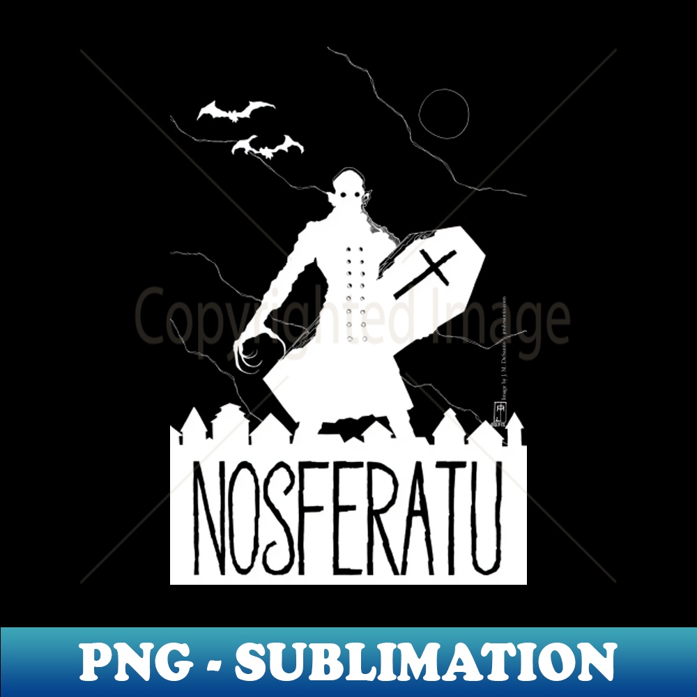 Nosferatu Minimalist Design inverted - PNG Sublimation Digit | Inspire ...