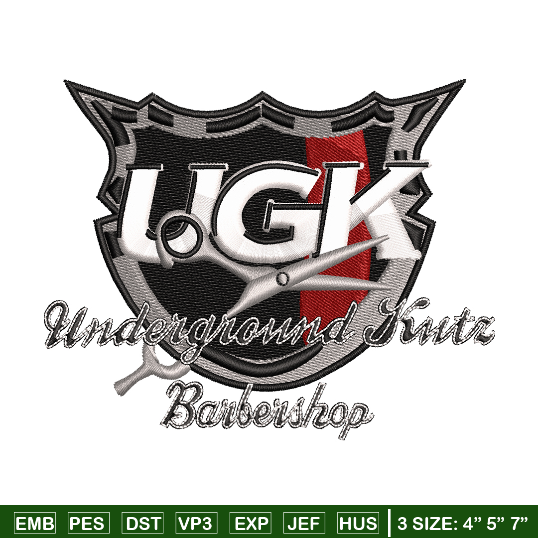 Ugk logo embroidery design, Ugk logo embroidery, logo design | Inspire ...