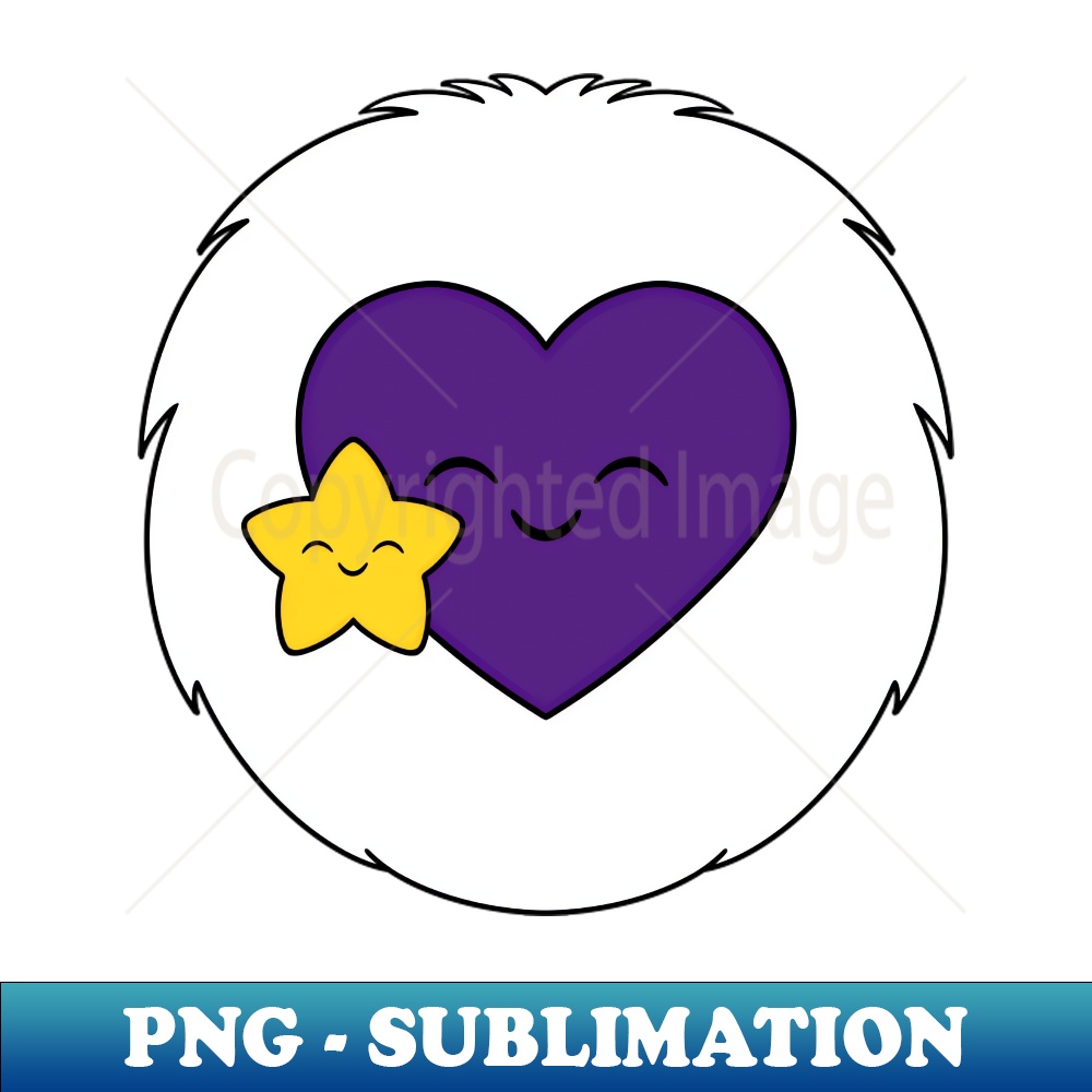 Take Care Bear belly - PNG Transparent Digital Download File | Inspire ...