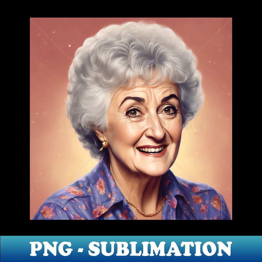 Portrait Bea Arthur - Modern Sublimation PNG File - Revoluti - Inspire ...