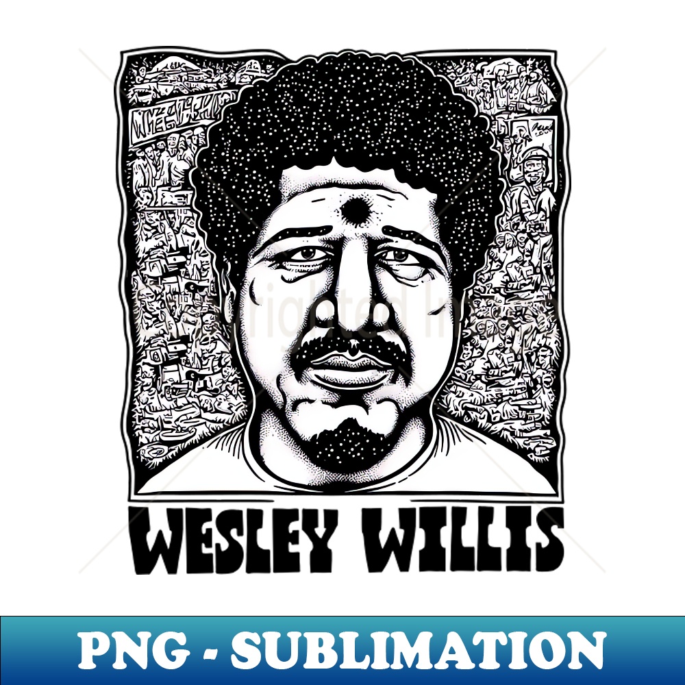 Wesley Willis Retro Style Fan Art Design - Premium Sublimat | Inspire ...